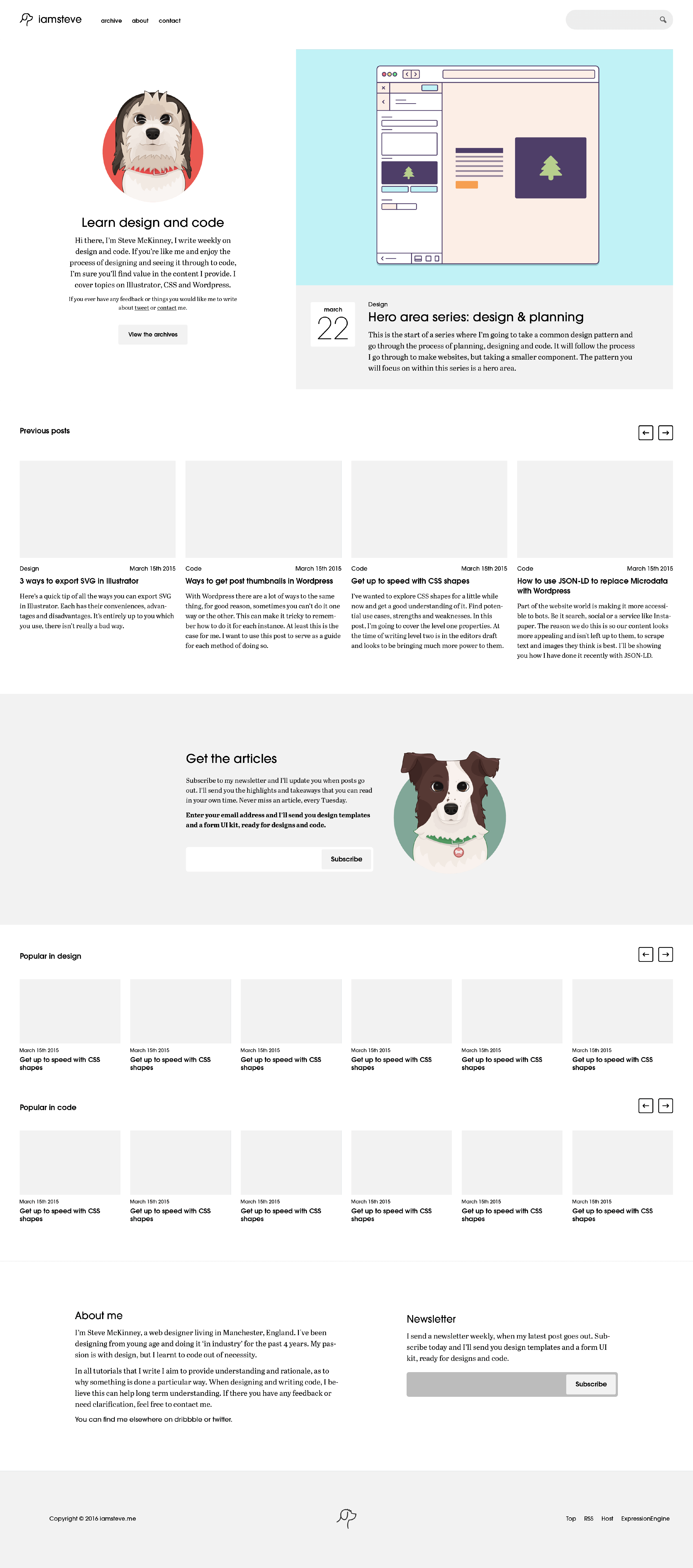 My design process — v6 case study • iamsteve